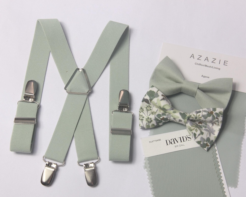 Floral Neck Tie, Dusty Sage Floral Groom Tie,agave Sage Tie, Green ...