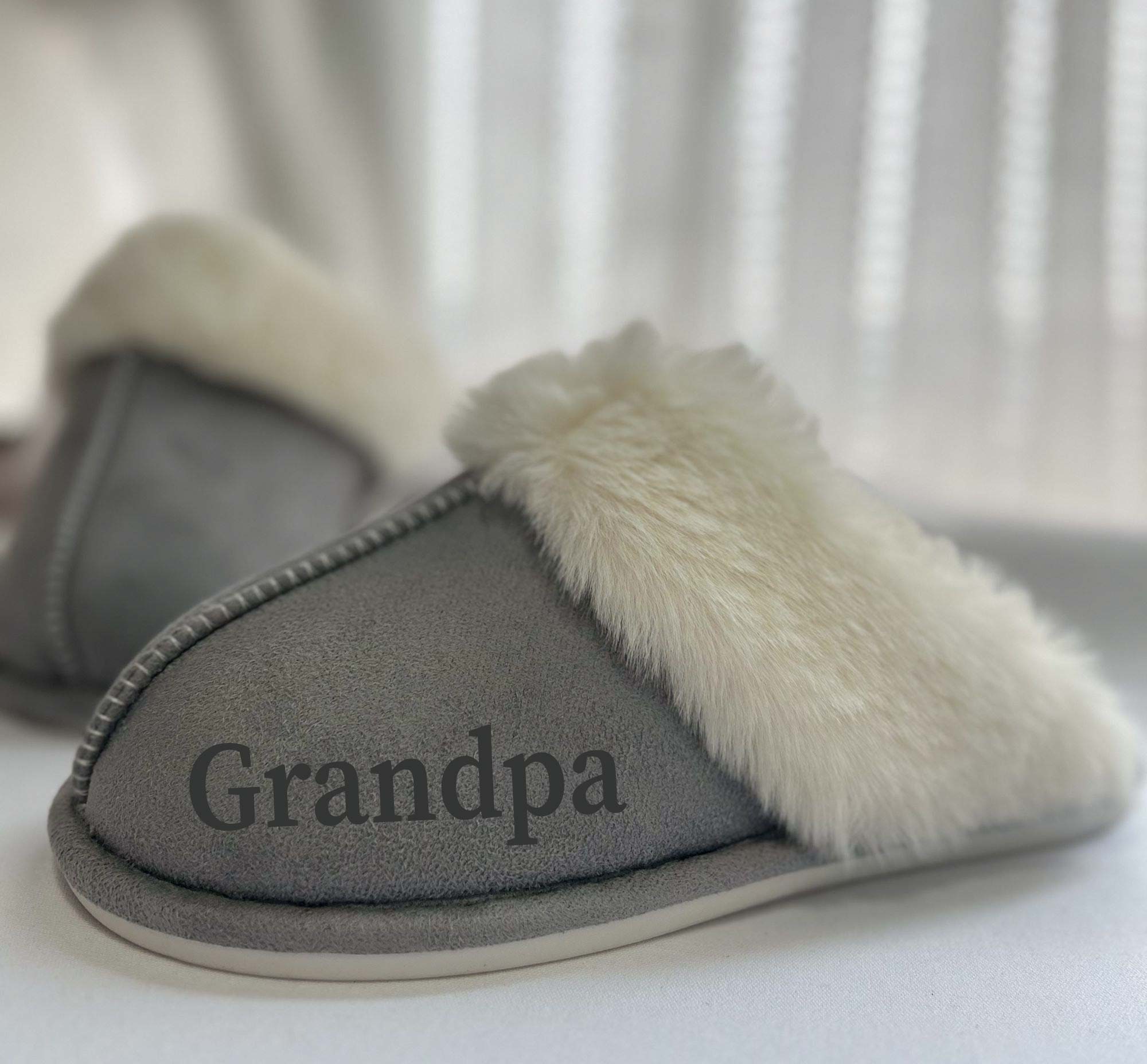 Custom Slipper,personalized Fluffy Slipper for Women, Slippers for Men ...