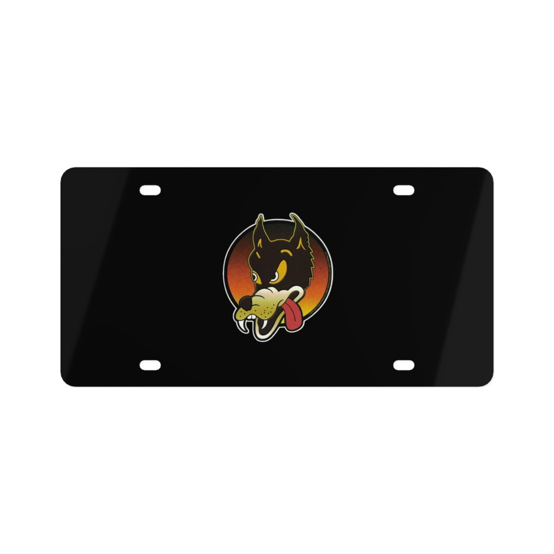 License Plate, Grateful Dead Jerry Garcia Wolf Guitar Emblem, Car ...
