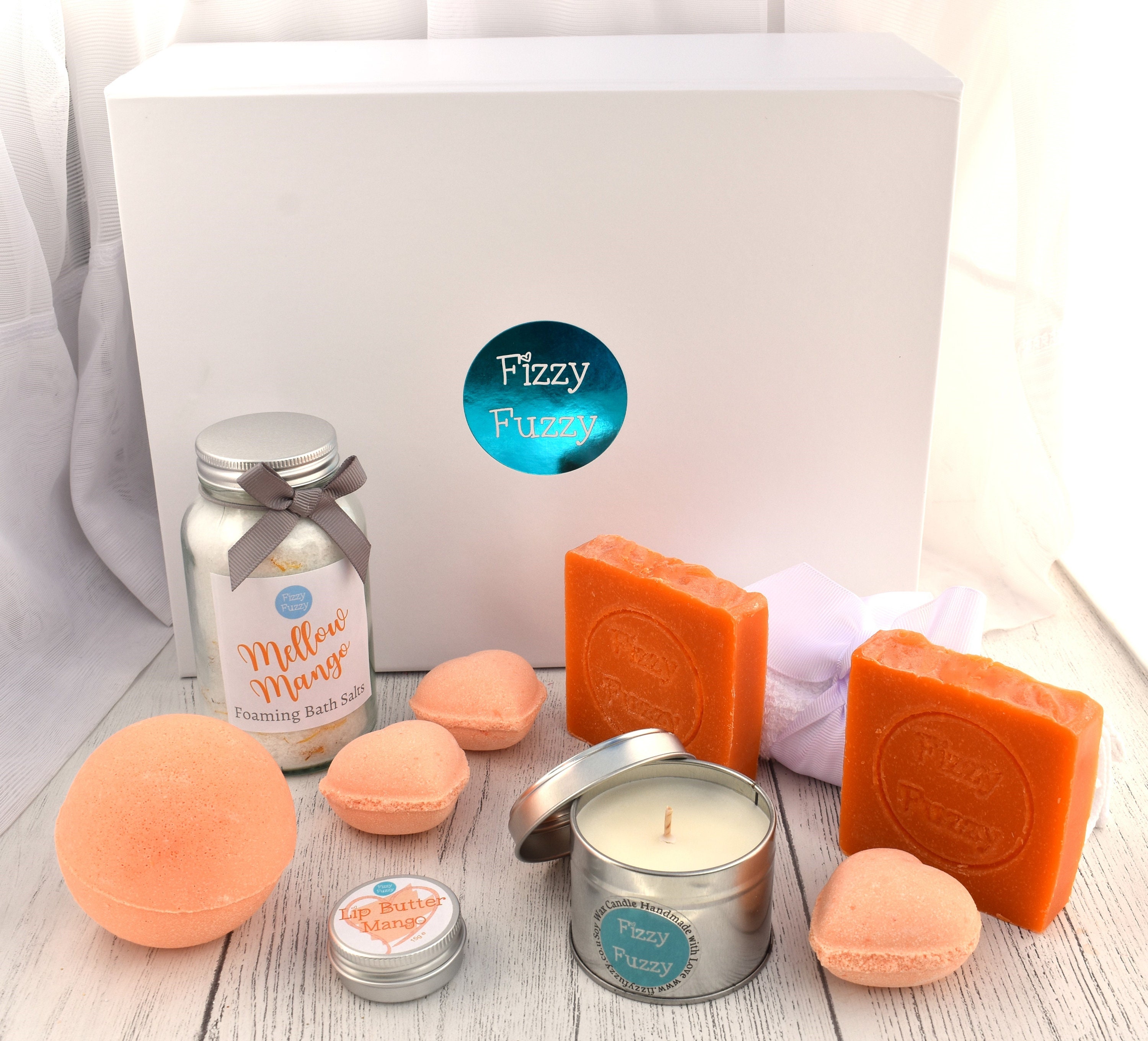 Mellow Mango Deluxe Gift Set With Handmade Bath Bombs - Etsy