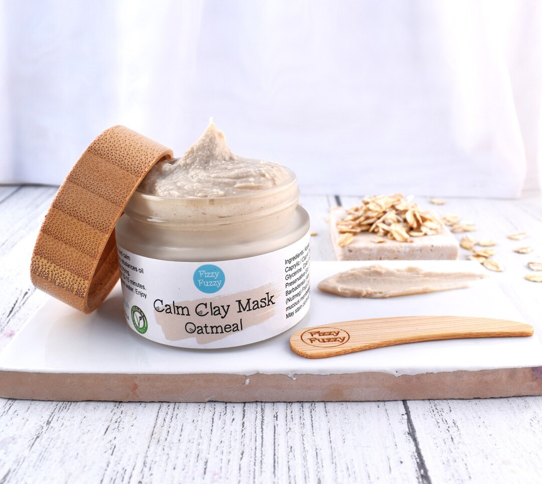 Face Mask Calm Clay Mask Oatmeal Non Drying Vegan Plastic Free. by ...