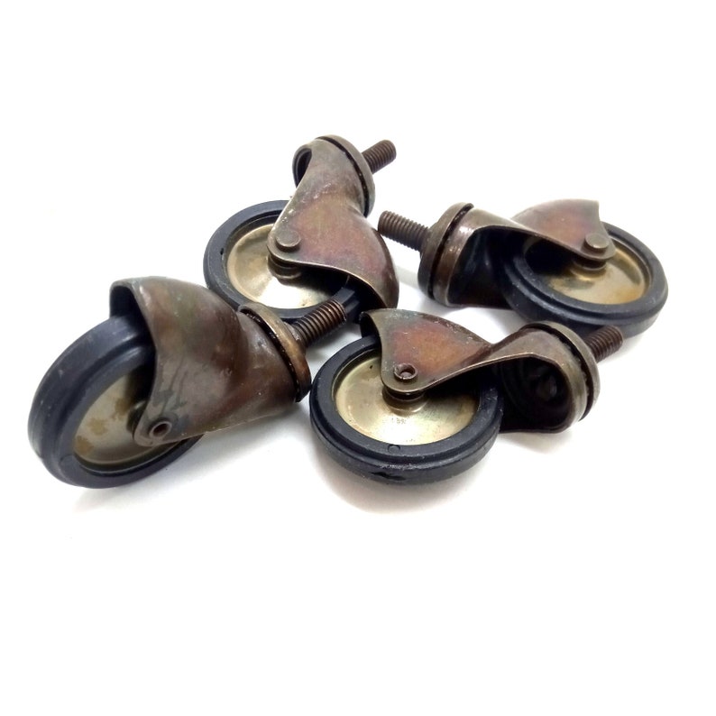 Old Industrial Wheels Dead Stock Furniture Caster Wheel Vintage Retro ...