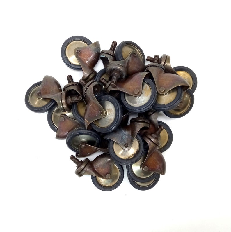 Old Industrial Wheels Dead Stock Furniture Caster Wheel Vintage Retro ...