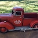 Personalized Red Truck Rustic Red Metal Truck Farmhouse - Etsy