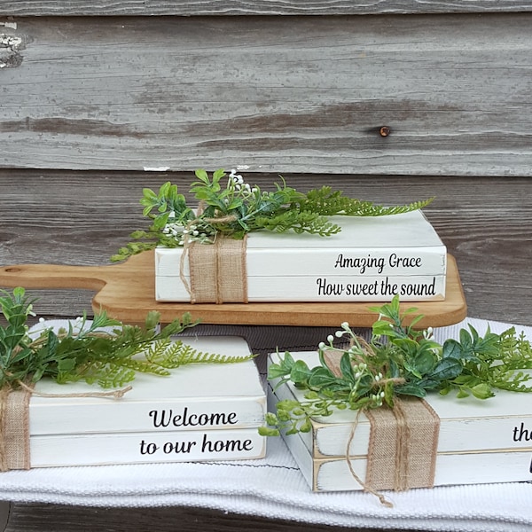 Decorative Book Stack - Etsy