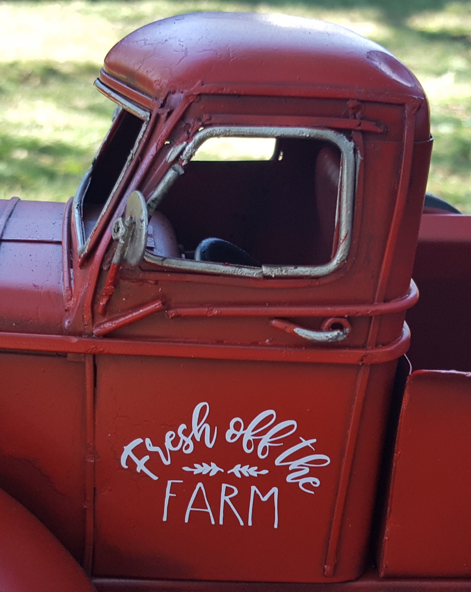 Personalized Red Truck Rustic Red Metal Truck Farmhouse - Etsy