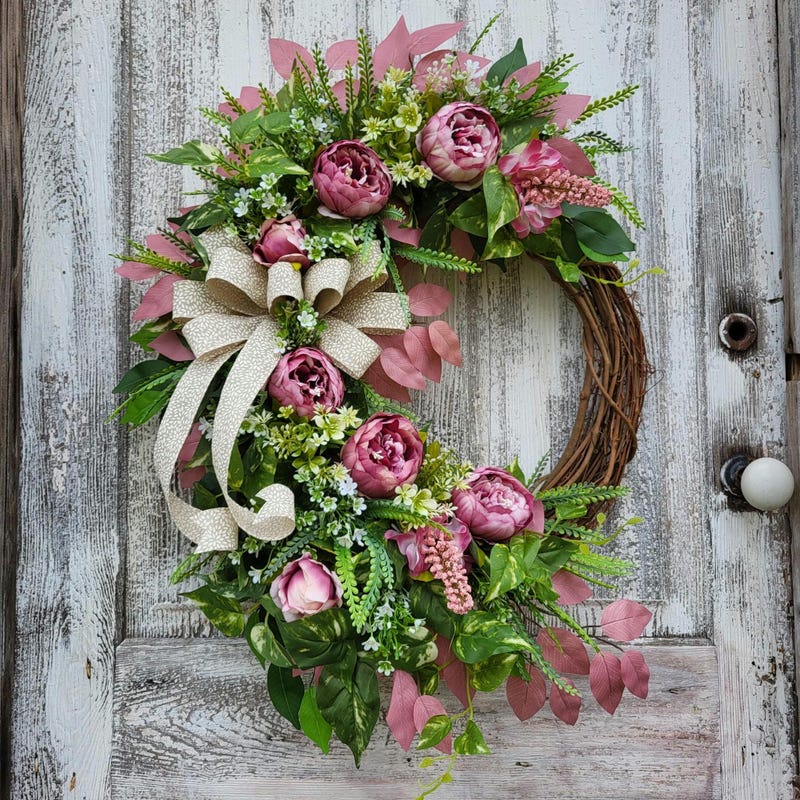 Spring Door Wreath - Etsy