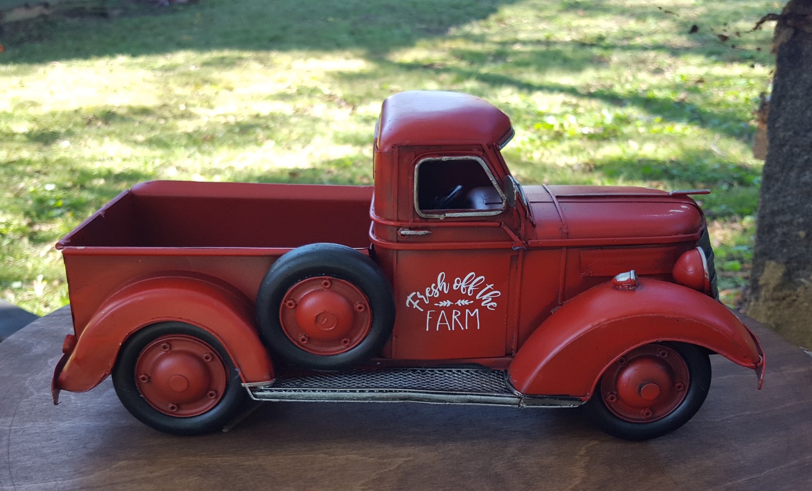 Personalized Red Truck Rustic Red Metal Truck Farmhouse | Etsy