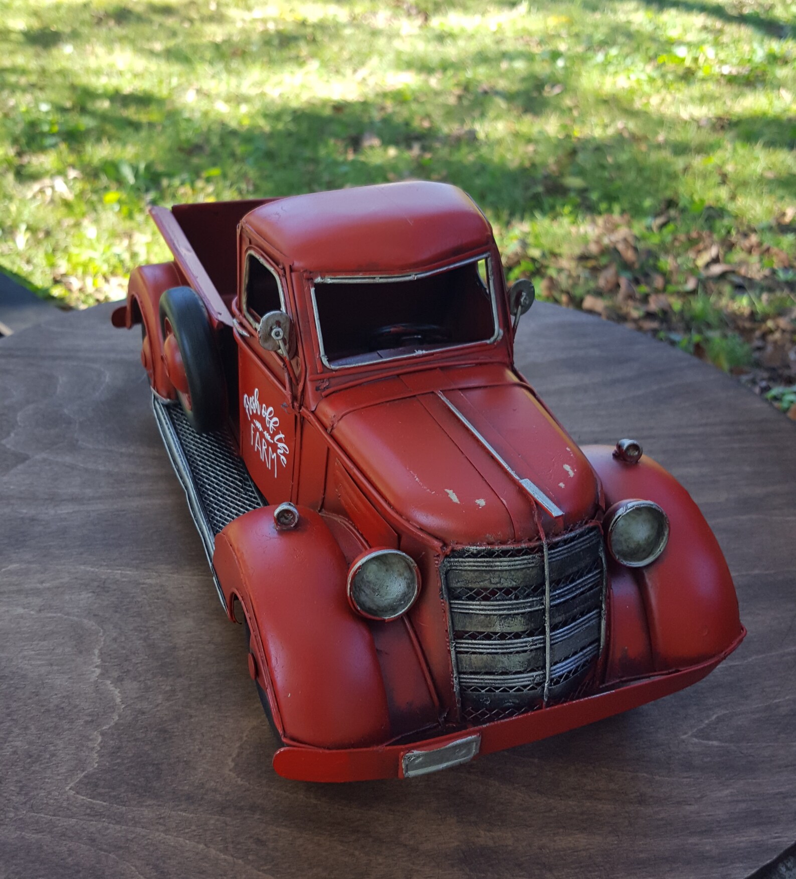 Personalized Red Truck Rustic Red Metal Truck Farmhouse - Etsy