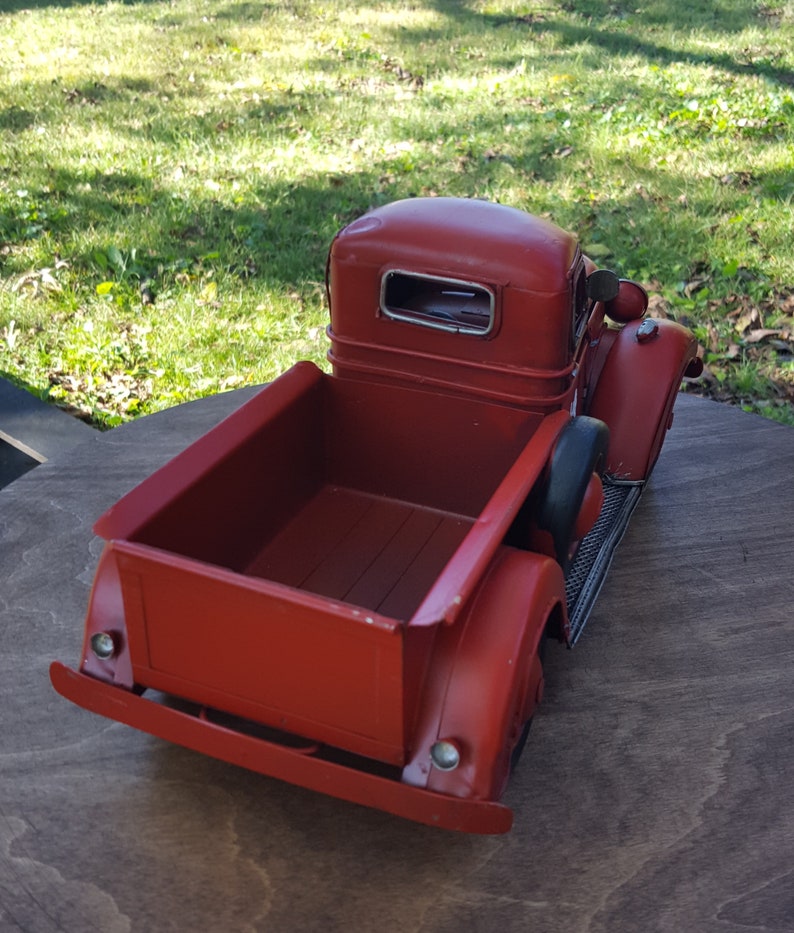 Personalized Red Truck Rustic Red Metal Truck Farmhouse | Etsy