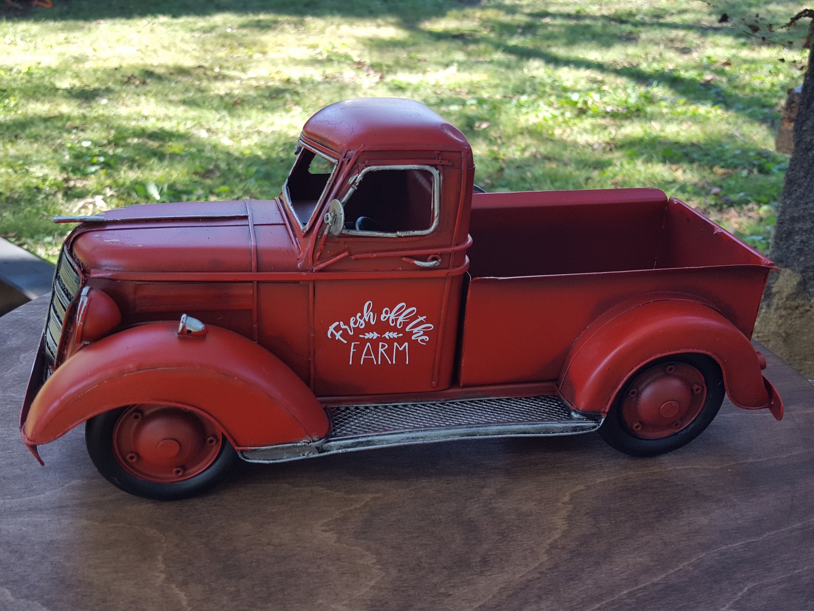 Personalized Red Truck Rustic Red Metal Truck Farmhouse | Etsy