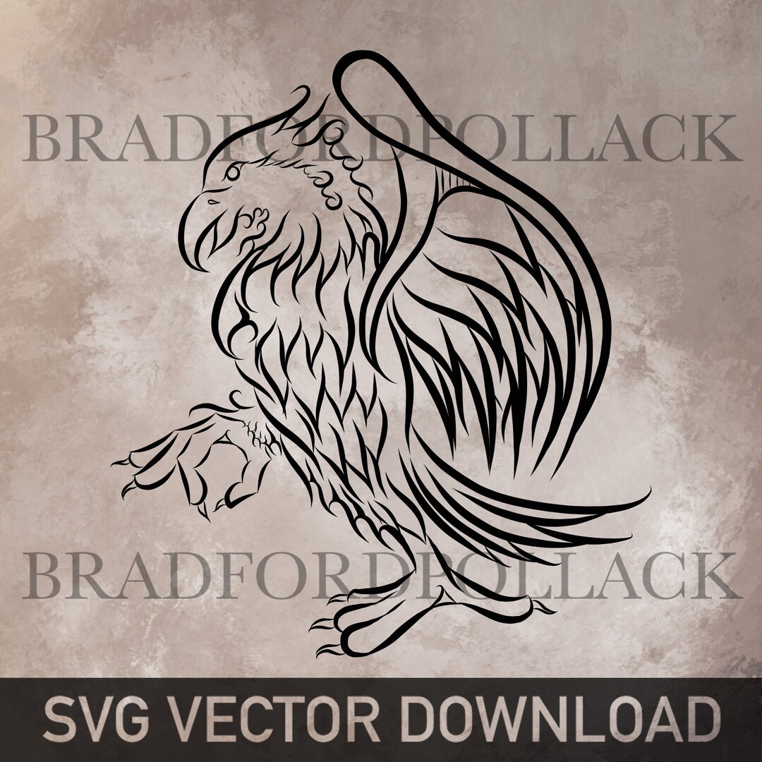 SVG VECTOR DOWNLOAD Eagle Single Color Graphic Design for Screen Print ...