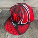 Airbrushed Red Spider Snapback Hat Hand Painted Airbrush - Etsy