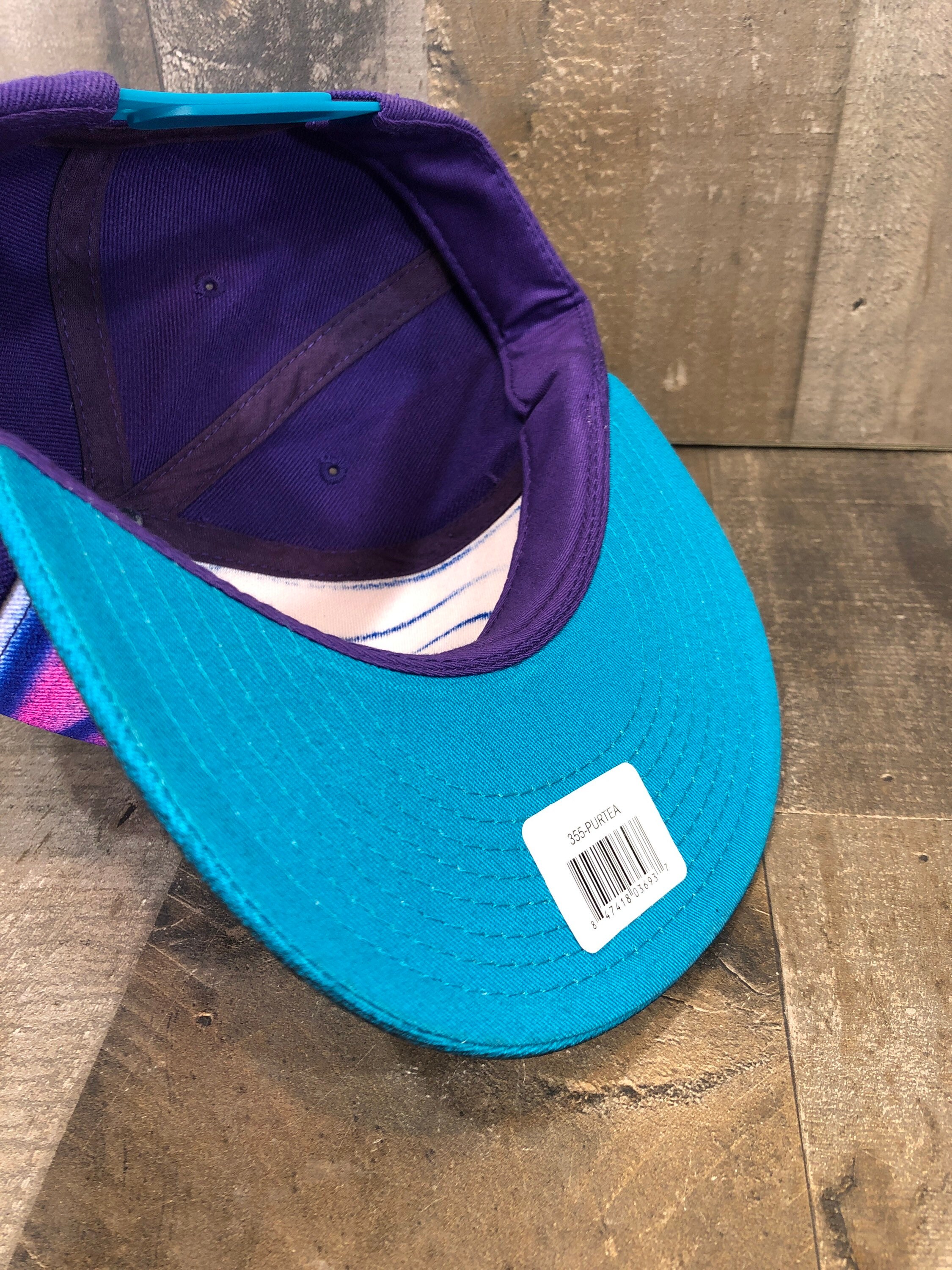Airbrushed Pink Purple and Blue Music Note Snapback Hat Hand - Etsy