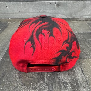 Airbrushed Deadpool Snapback Hat Hand Painted Airbrush - Etsy