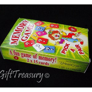 Memory Card Game Present Christmas Gift Matching Memory Set Flags ...