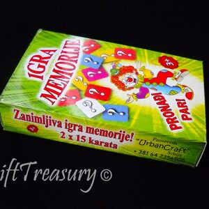 Memory Card Game Present Christmas Gift Matching Memory Set Flags ...