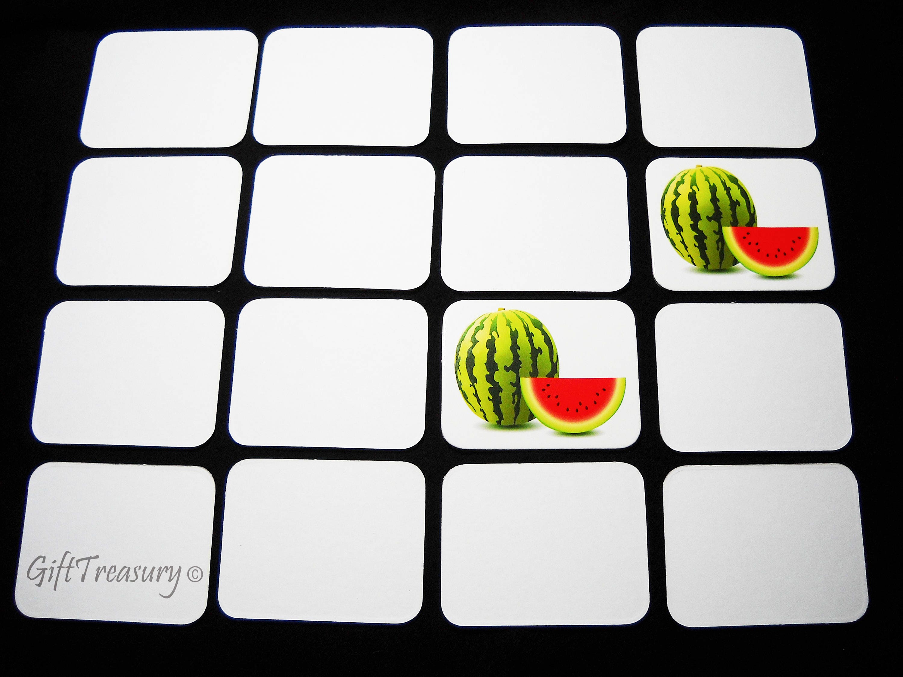 Memory Illustrated Cards Christmas Present Matching Game Education ...