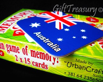 Memory Card Game Present Christmas Gift Matching Memory Set | Etsy