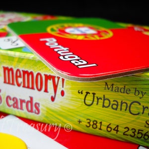 Memory Card Game Present Christmas Gift Matching Memory Set Flags ...