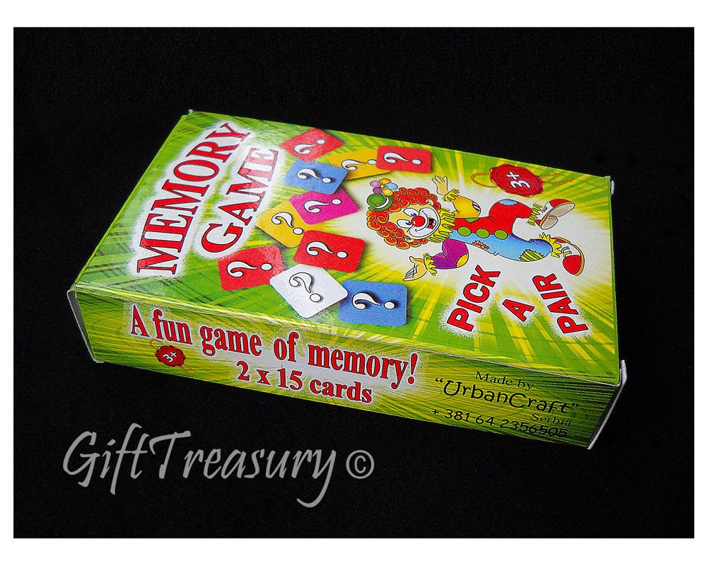 Memory Card Game Present Christmas Gift Matching Memory Set Flags ...
