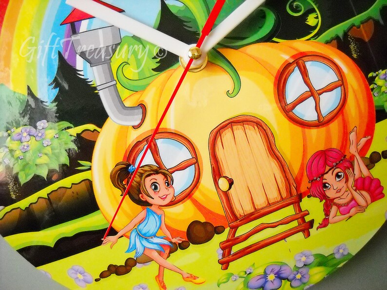 Personalized Kids Wall Clock MDF Digital Print Laminated Handmade Room ...