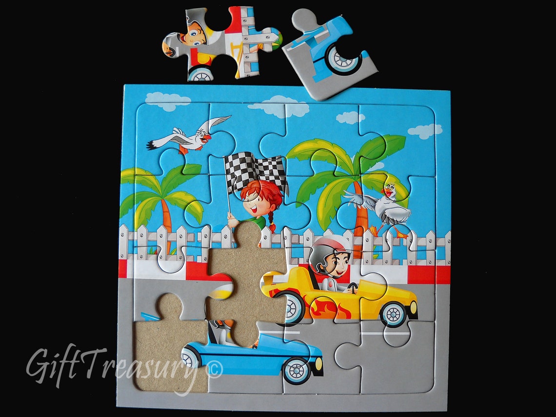 Puzzle Jigsaw New Set of 3 for Boys Preschool Birthday Favors | Etsy