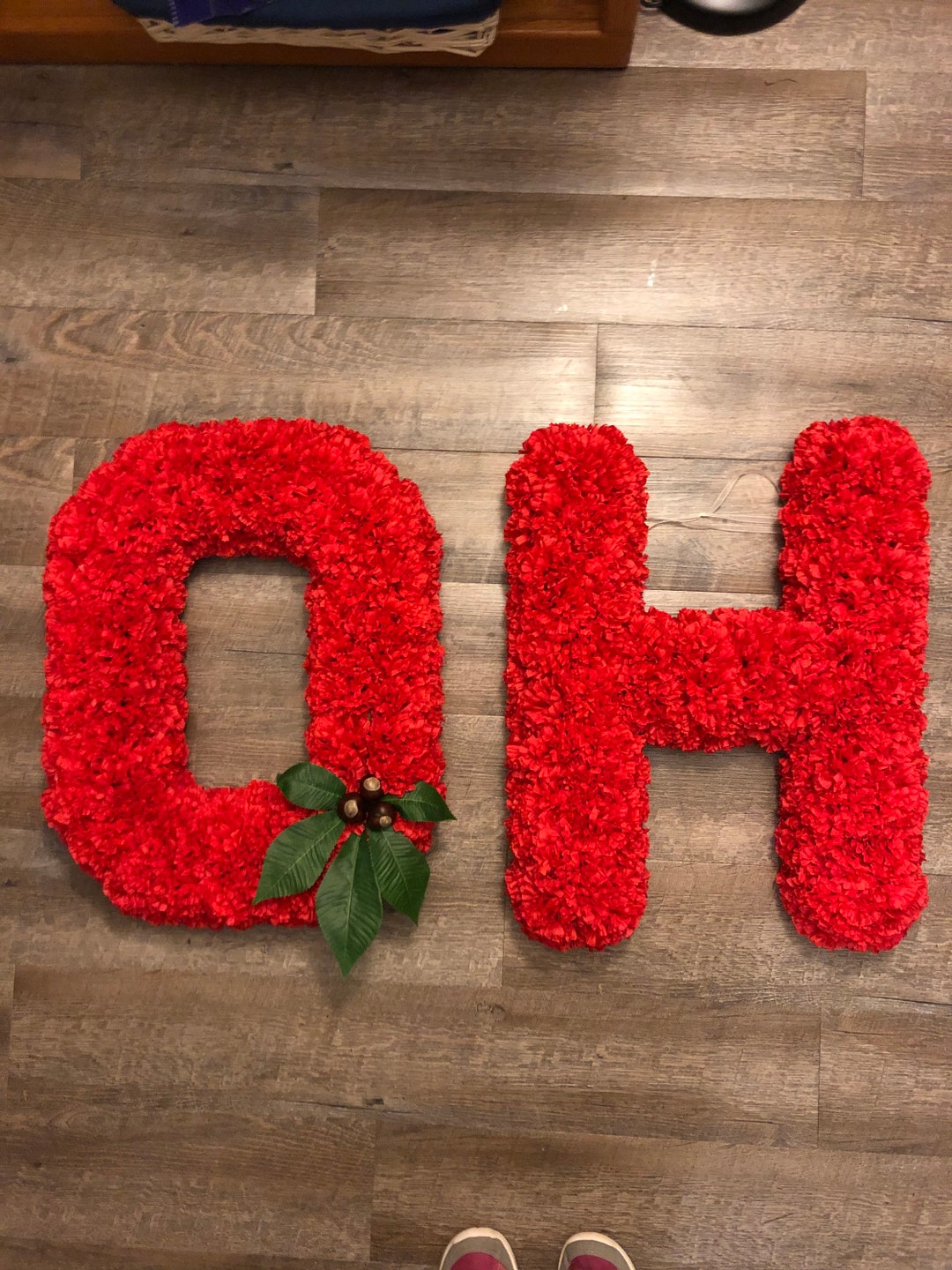 OSU Block O AND H Wreath - Etsy