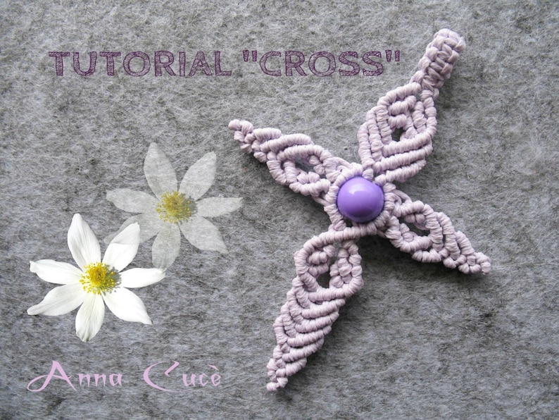 Tutorial Macramè "cross" PDF - Etsy