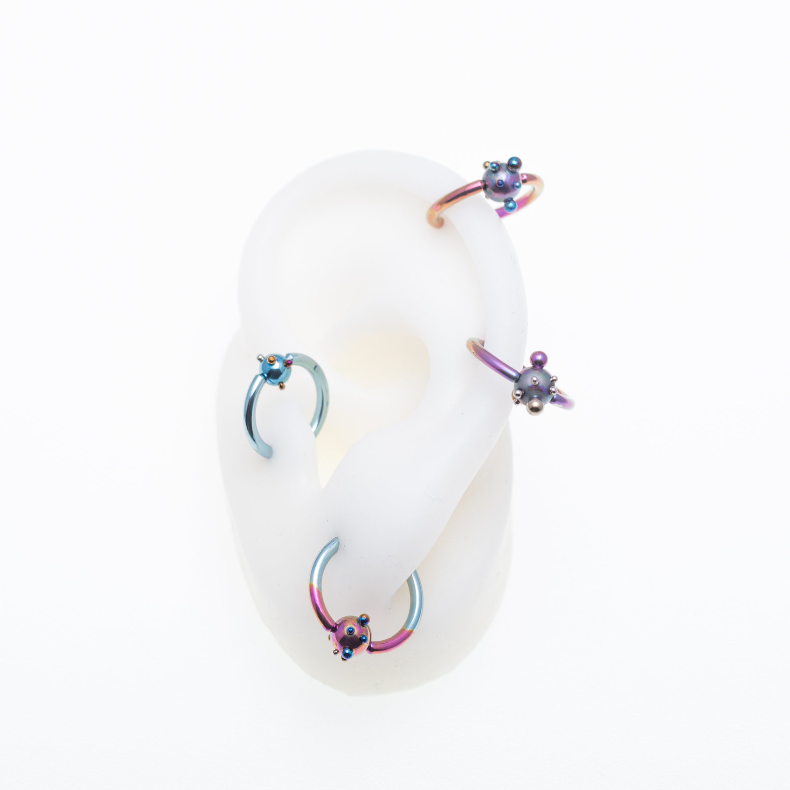 14G Ball Closure Ring Titanium Captive Bead Ring Daith - Etsy