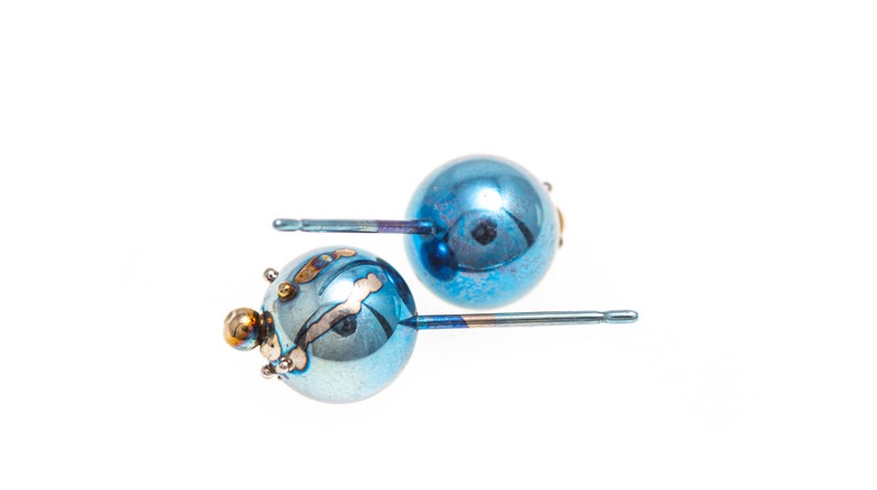 Titanium Ball Studs Titanium Post Earrings Hypoallergenic | Etsy