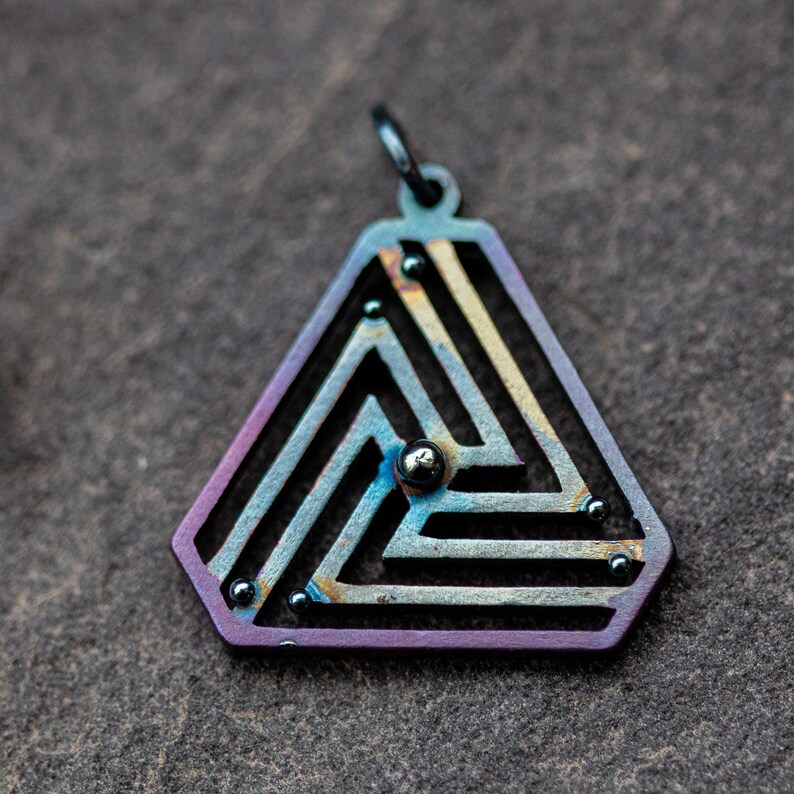 Triskelion. Sacred Geometry Collection. Jewlery Set. Titanium ...