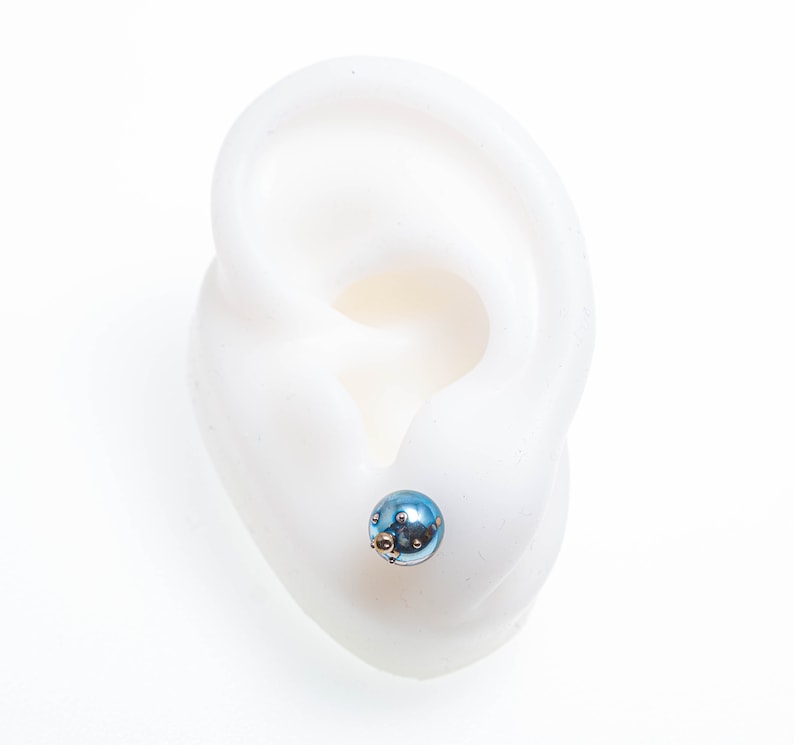 Titanium Ball Studs Titanium Post Earrings Hypoallergenic | Etsy