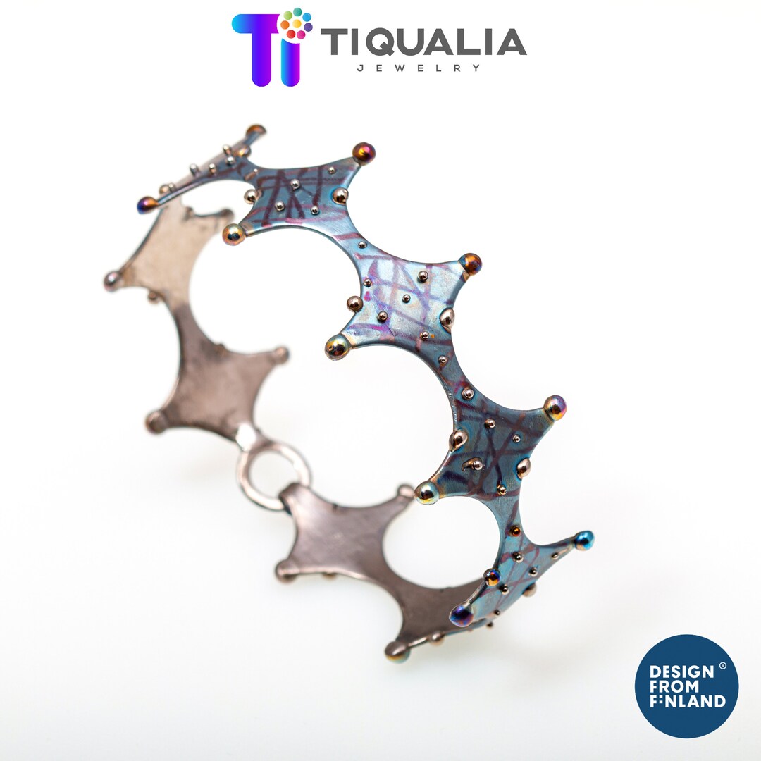 El Payaso - Titanium Cuff Bracelet - Lightweight Titanium Bracelet With ...