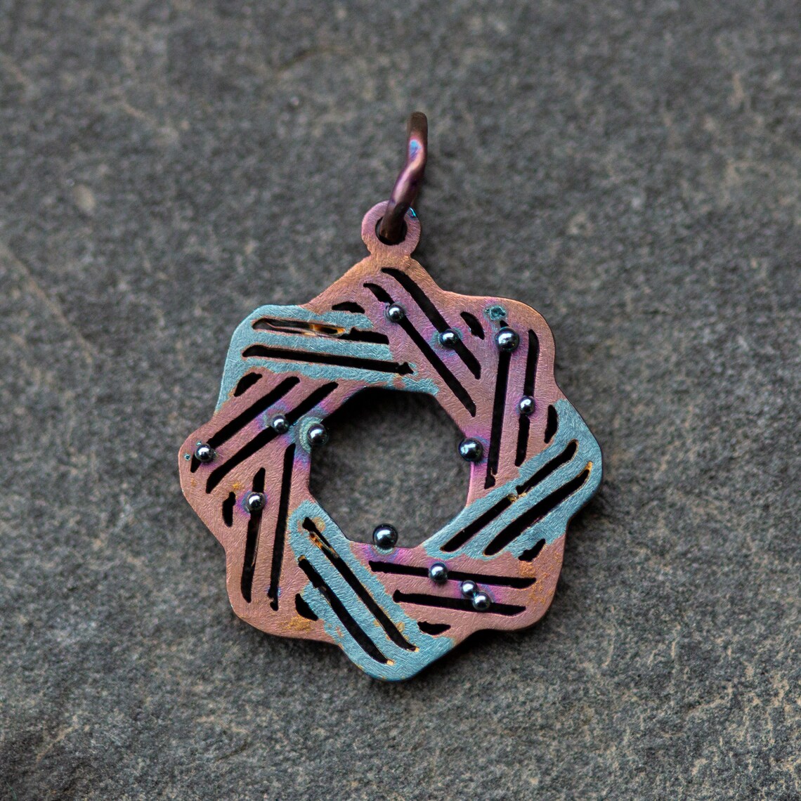 Solar Wheel. Sacred Geometry Collection. Jewlery Set. Titanium ...