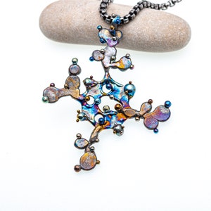 Original Titanium Pendant, Virologi 3, Pure Titanium, Art Welding, Made ...