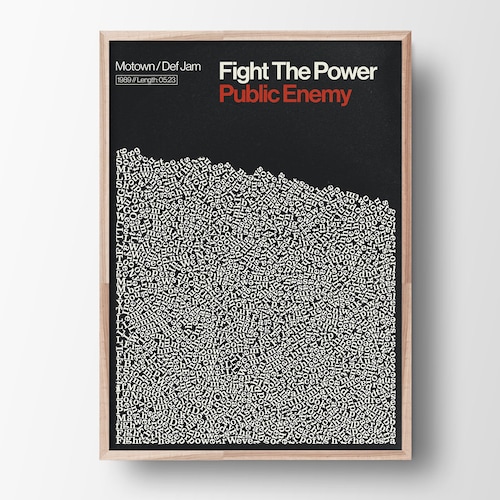 Public Enemy Poster Fight the Power Hip Hop Poster Song | Etsy