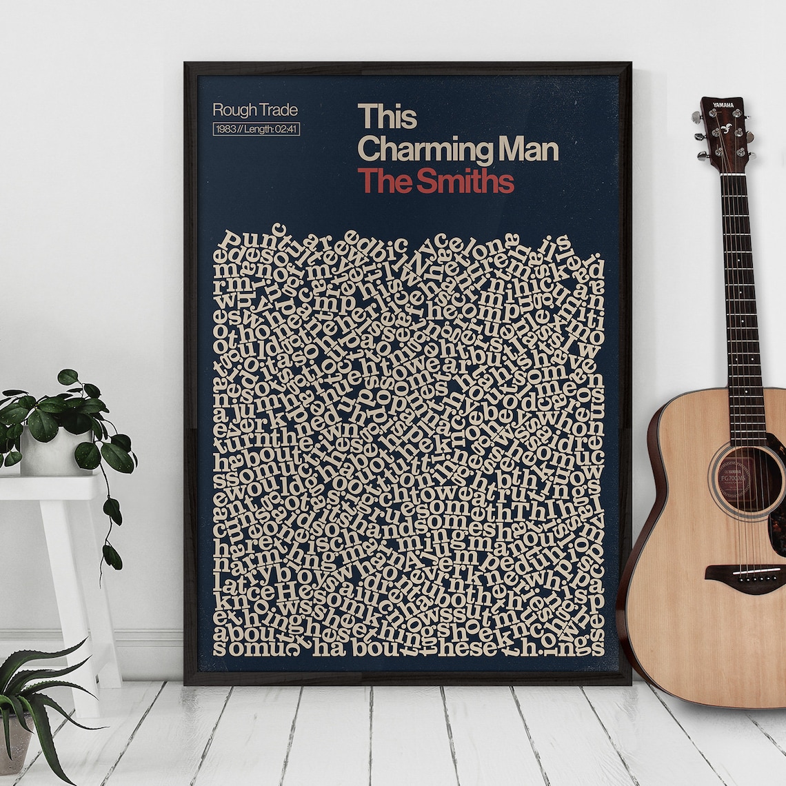 The Smiths Print This Charming Man Song Lyrics Poster - Etsy