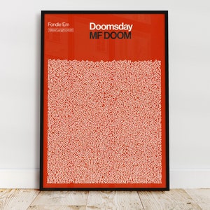 MF DOOM Poster, Rap Lyric Print, Hip Hop Poster, Operation Doomsday ...