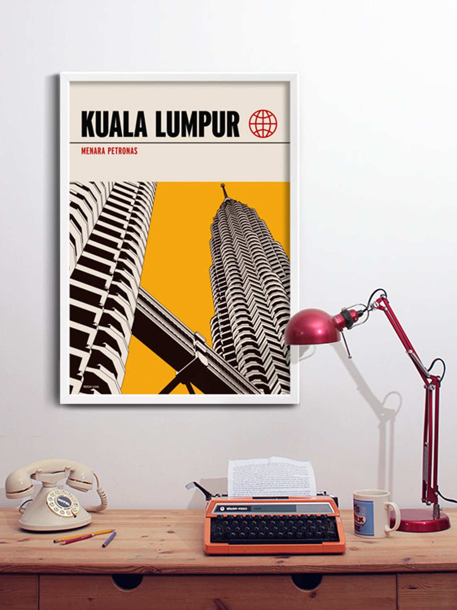 Kuala Lumpur Print Graphic Travel Poster - Etsy