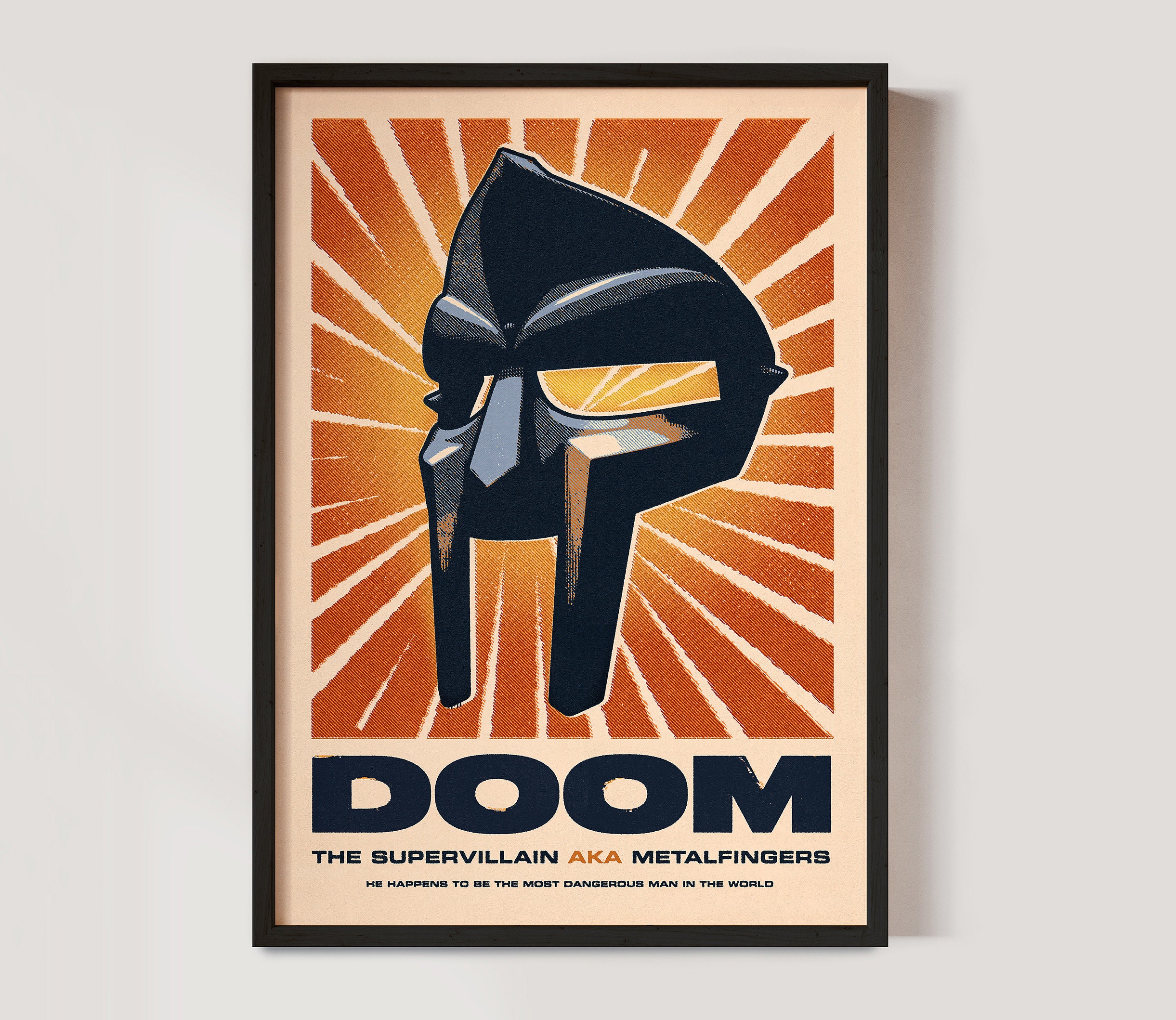 MF DOOM Print Rap Poster Madvillian Hip Hop Poster Rap | Etsy UK