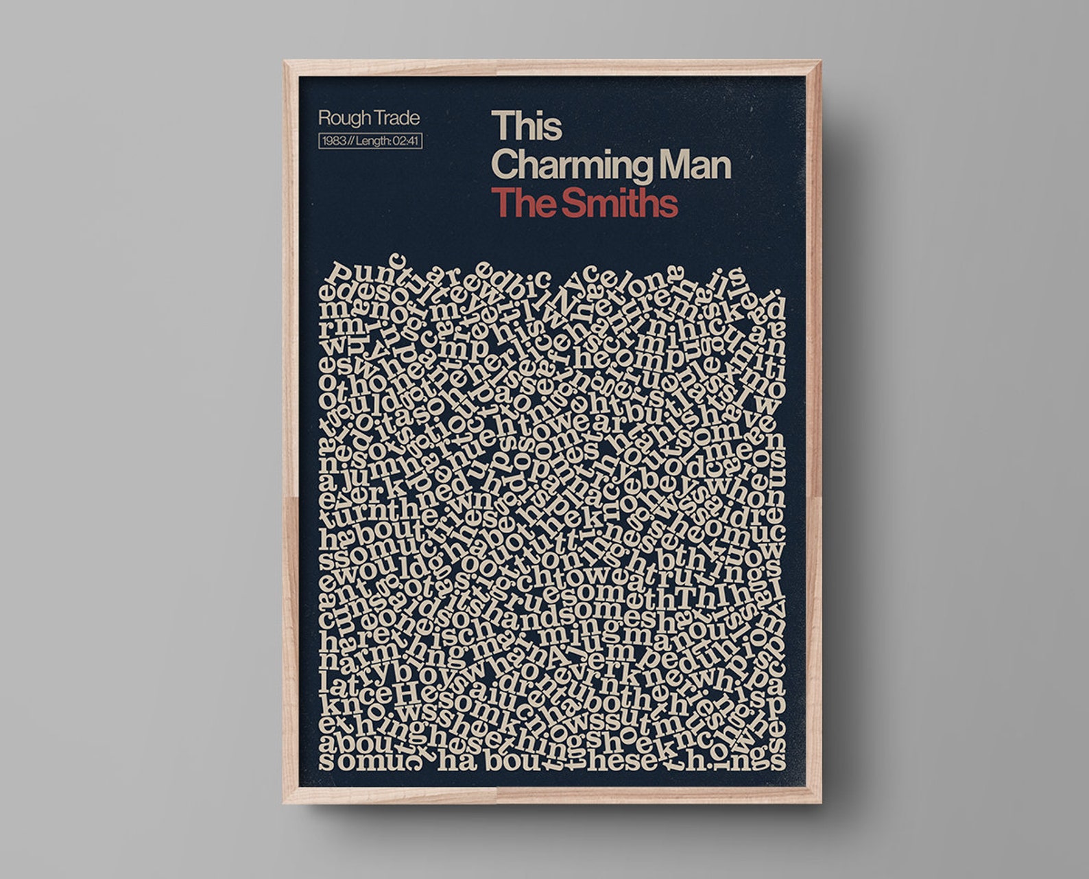 The Smiths Print This Charming Man Song Lyrics Poster - Etsy