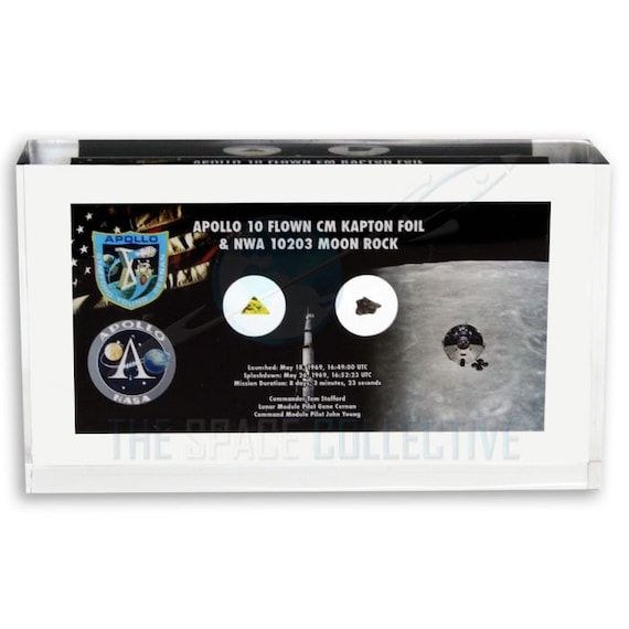 Apollo 10 Flown Kapton Foil & Moon Rock Flown in Space - Etsy