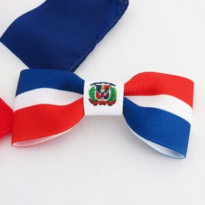 Dominican Flag Hair Bow – Dominican Republic Girl Hair Accessories ...