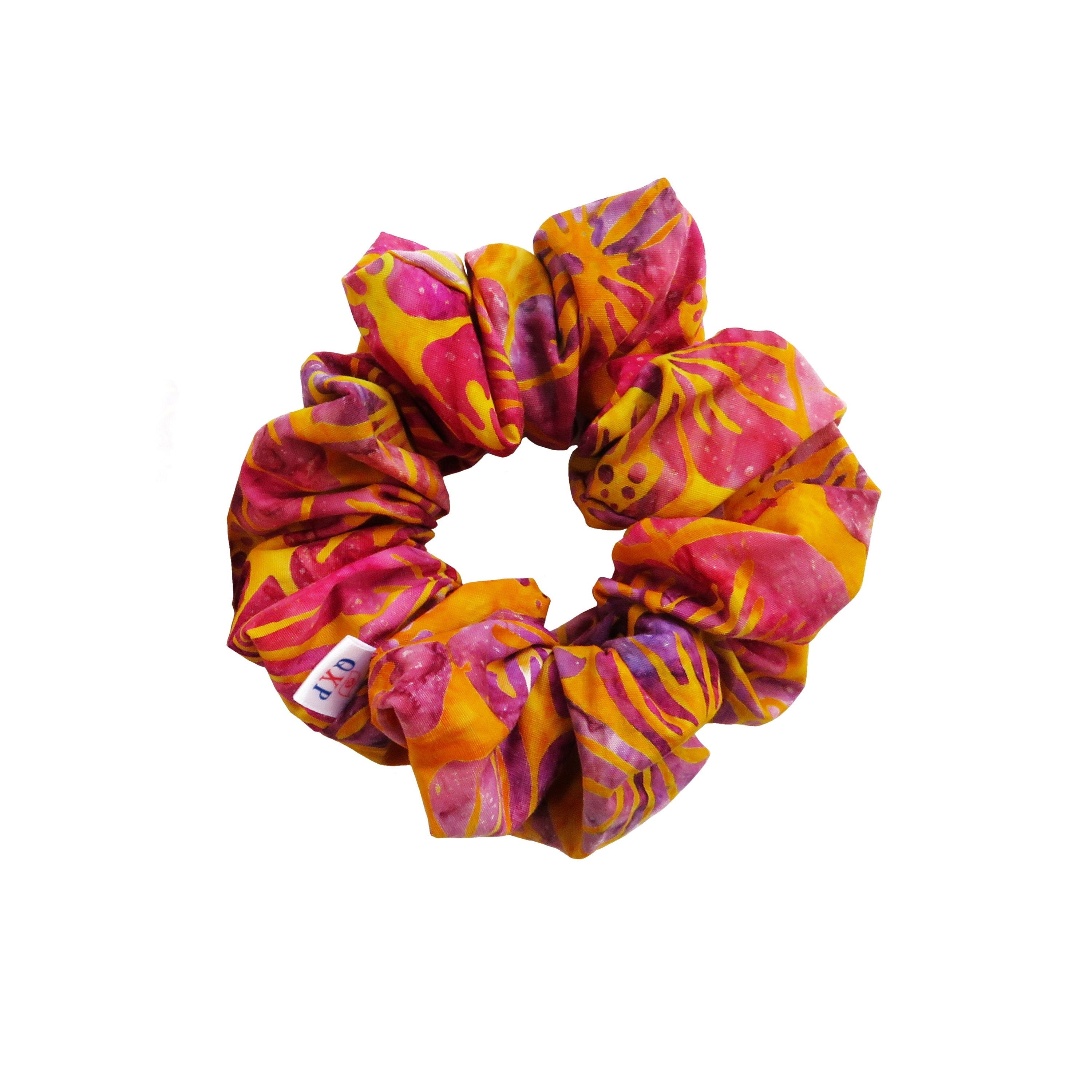 Hibiscus Galaxy Scrunchie Orange and Purple Hair Accessories | Etsy