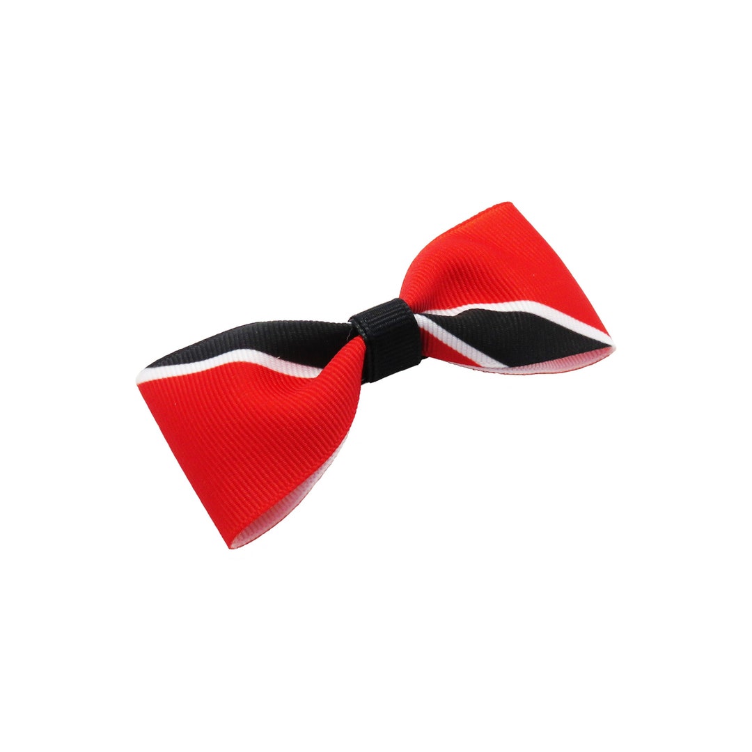 Trinidad and Tobago Flag Red Hair Bow Headband Trinidad - Etsy