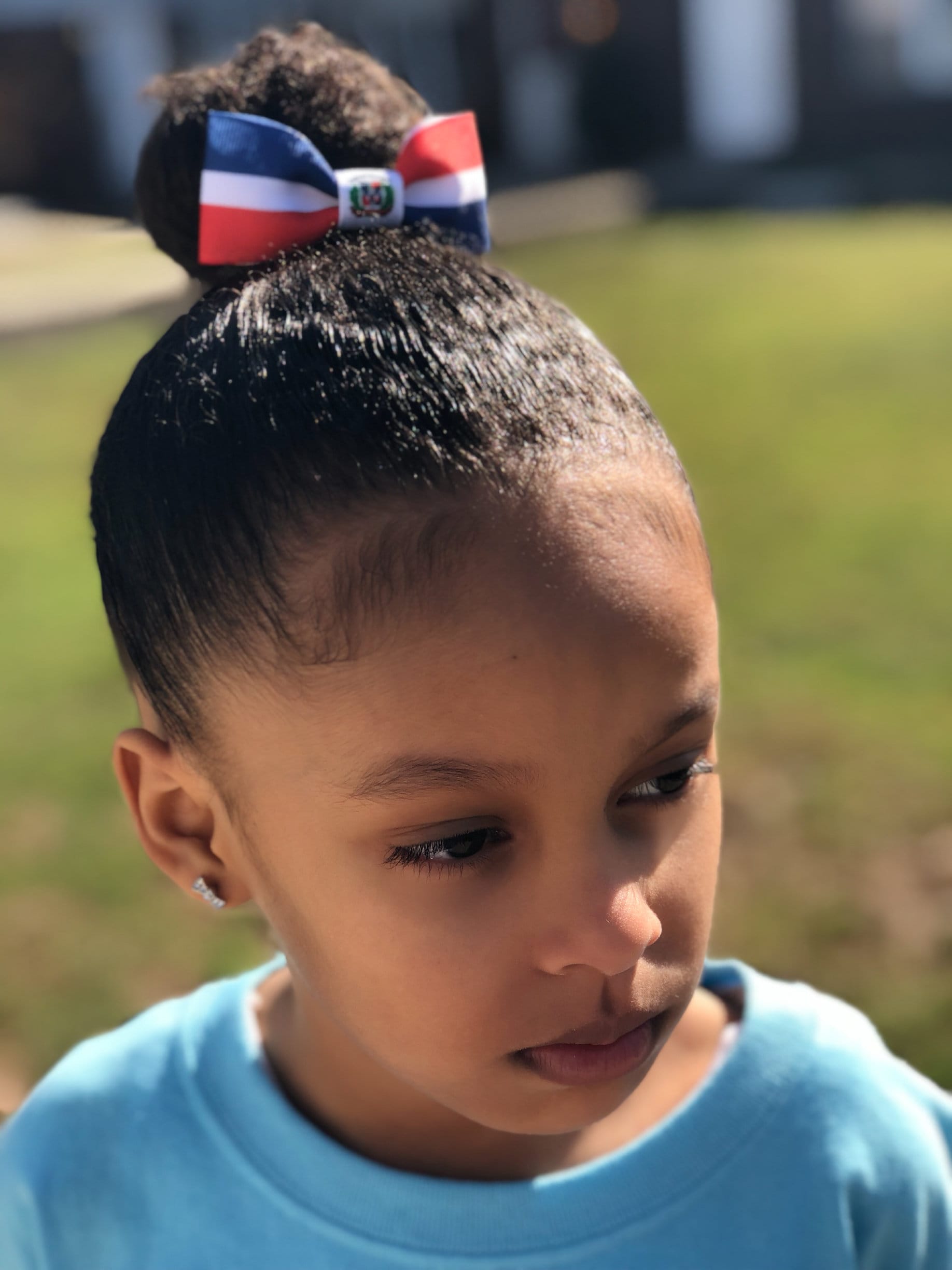 Dominican Flag Hair Bow Dominican Republic Girl Hair | Etsy