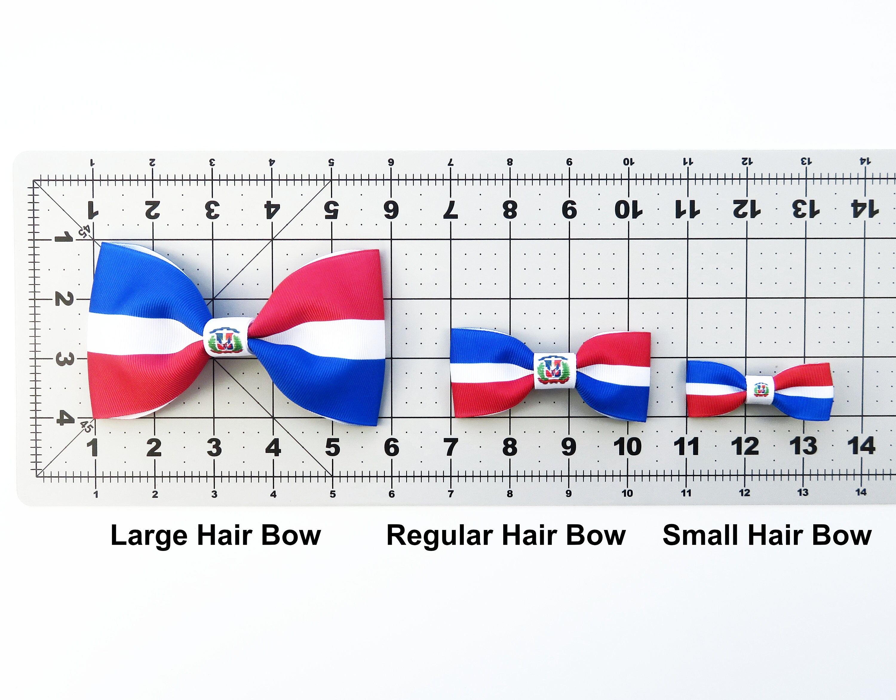 Dominican Flag Hair Bow – Dominican Republic Girl Hair Accessories ...