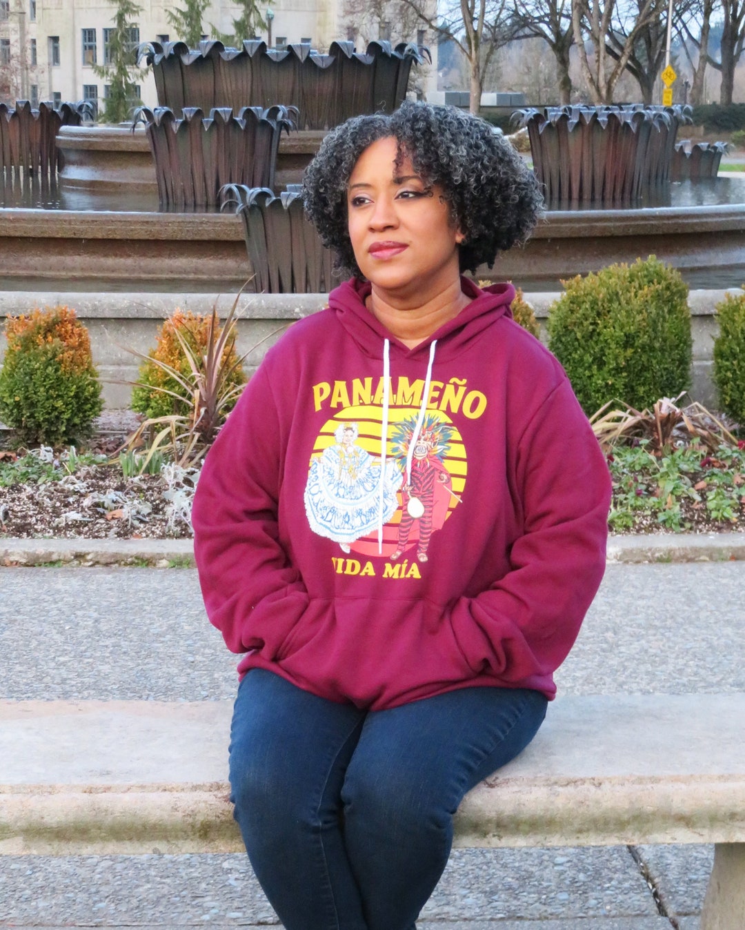 Vintage Hoodie - Panamanian Pollera - Panama Diablico - Trendy Hoodie ...