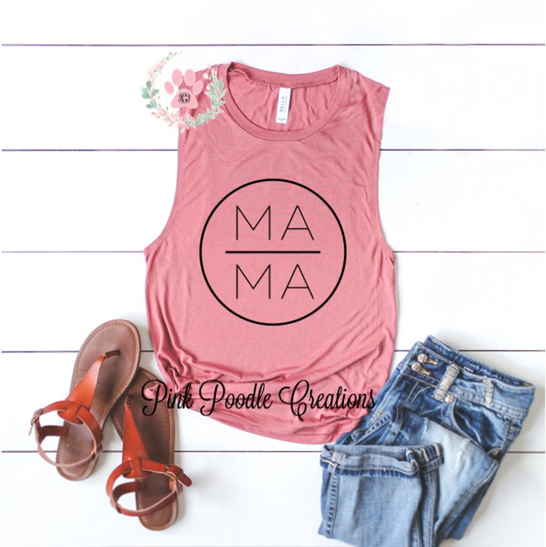 Mama Tank, Mama Tank Top, Mama Tanks, Mama Shirt, Muscle Tank, Mama ...